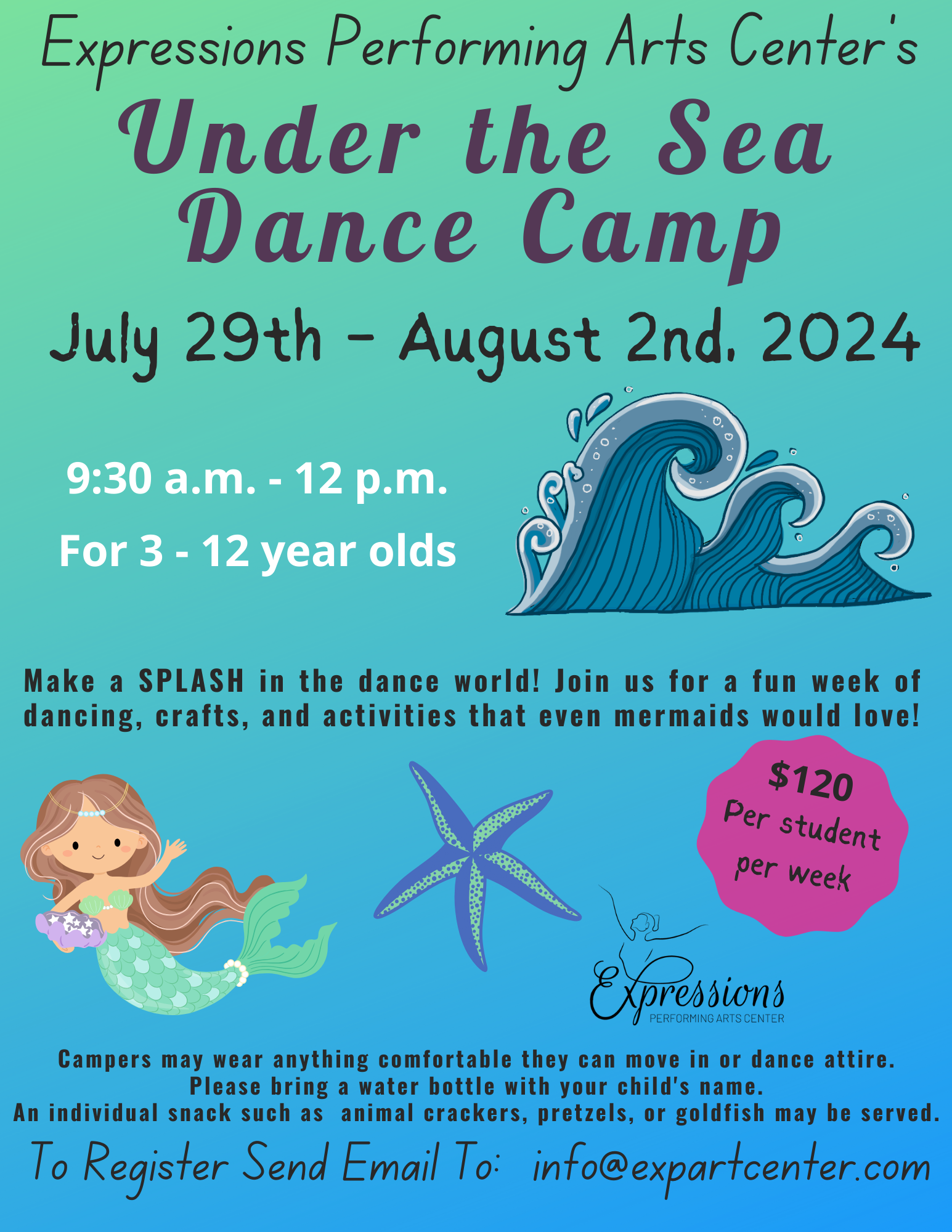 2024 Summer Dance Camp Sessions – Expressions Performing Arts Center, LLC